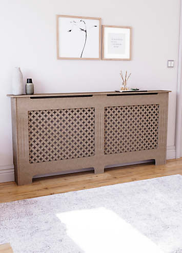 Vida Designs Oxford Extra Large Unfinished Radiator Cover | Freemans