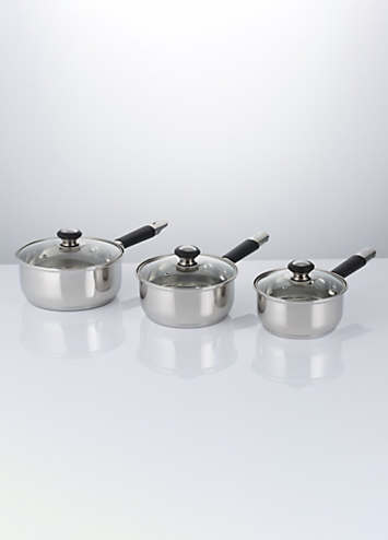 Viners Everyday 3 Piece Stainless Steel Pan Set | Freemans
