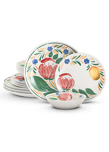 Wade Pottery 12 Piece Wade Capri Dinnerware Set | Freemans