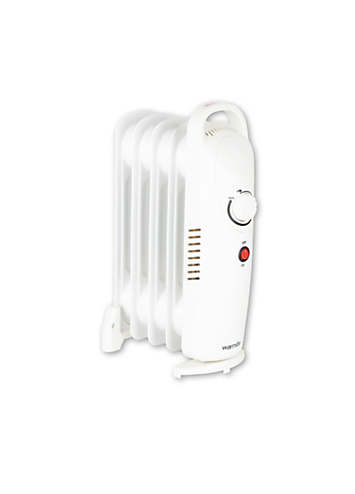 Warmlite 650W Oil Filled Radiator - White | Freemans
