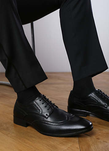 Where’s That From Black Elliot Lace Up Derby Formal Shoes | Freemans