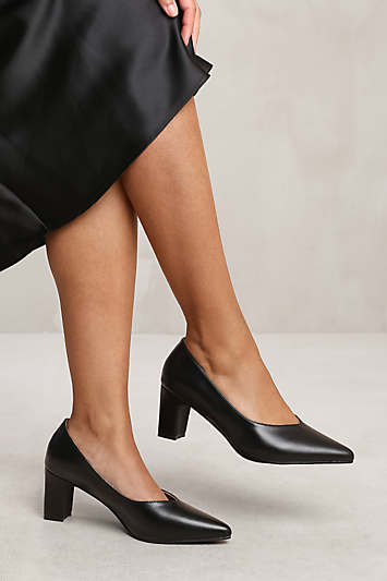 Where’s That From Serena Extra Wide Fit Block Heels with Pointed Toe in ...