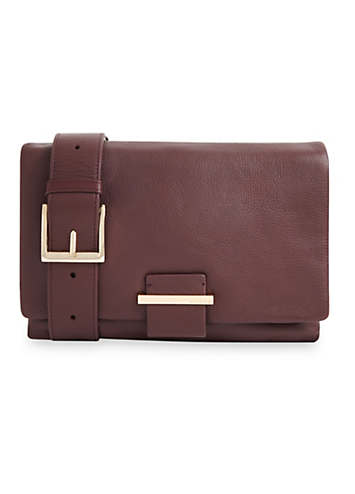 Whistles Burgundy Teo Cross Body Bag | Freemans
