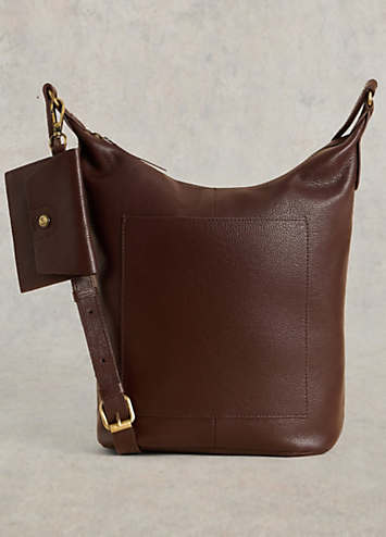 White Stuff Brown Fern Leather Crossbody Bag | Freemans