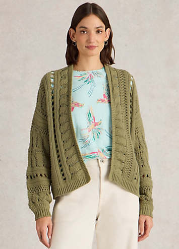 White Stuff Casey Crochet Cardi | Freemans