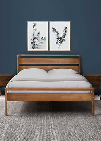 Wooden Mid Century Bedframe | Freemans