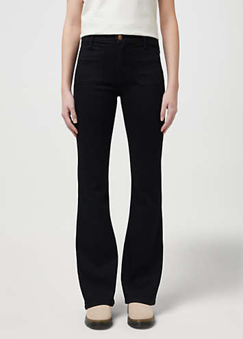 Wrangler Mid Waist Patch Pocket Bootcut Jeans | Freemans