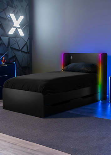 X Rocker Electra RGB Single Gaming Bed with Storage and APP controlled ...