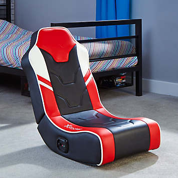 X Rocker Shadow 2.0 Stereo Audio Gaming Floor Rocker - Red | Freemans
