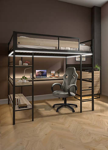 XR Living Denver High Sleeper With App Controlled LED Lighting | Freemans