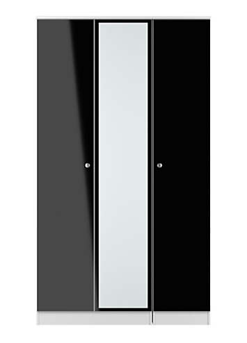 Yarnmouth Ready Assembled Tall Triple Mirror Wardrobe | Freemans