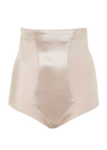 Yours Curve Satin Control High Waisted Full Briefs | Freemans