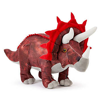 Zappi Co Triceratops Soft Toy - 20 inch Plush | Freemans