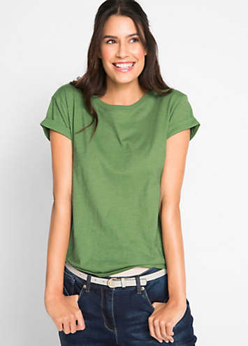 bonprix Boxy Round Neck T-Shirt | Freemans