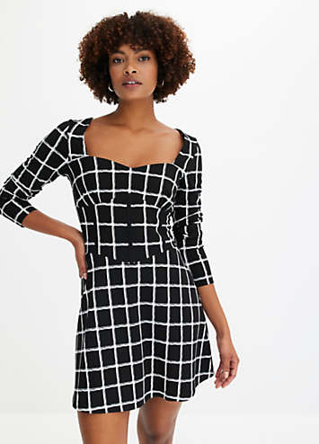 bonprix Checked Mini Dress | Freemans