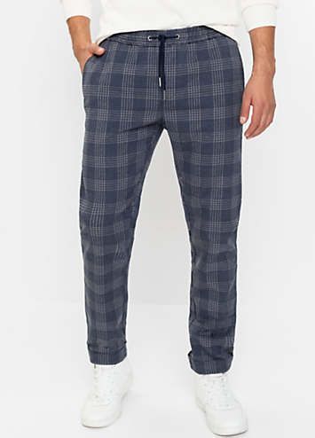 bonprix Men’s Check Cropped Trousers | Freemans
