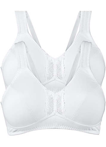 bonprix Pack of 2 Non-Wired Bras | Freemans