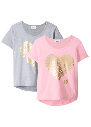 bonprix Pack of 2 Printed T-Shirts | Freemans