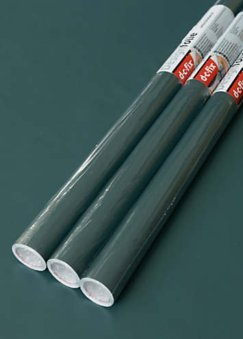 d-c-fix Pack of 3 Sticky Back Plastic Matt Mallard Green Self Adhesive ...