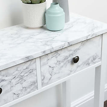 dc fix Sticky Back Plastic Marble Cortes Silver Vinyl Wrap Film for ...