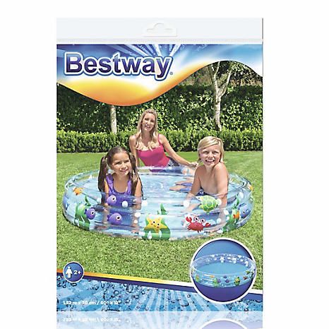 Bestway Deep Dive 3 Ring Inflatable Paddling Pool | Freemans
