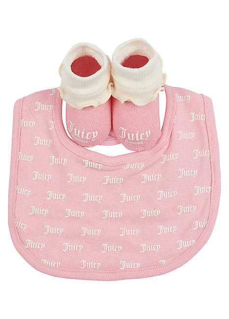 Juicy Couture Kids Bib & Bootie Set | Freemans