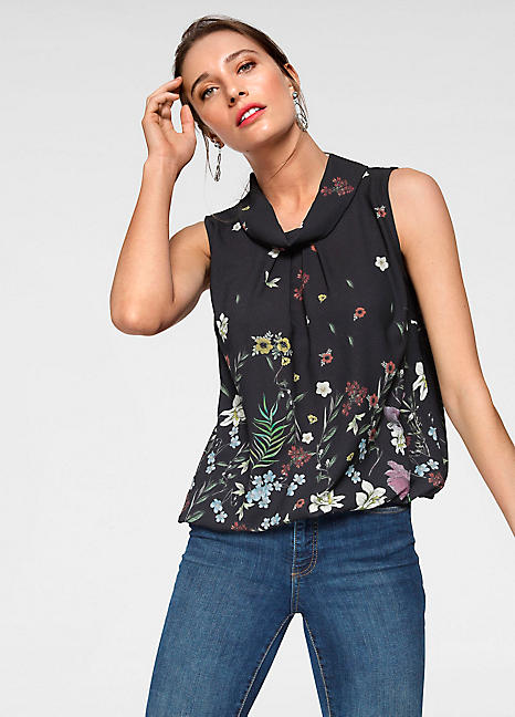 Laura Scott Floral Print Blouse Top | Freemans