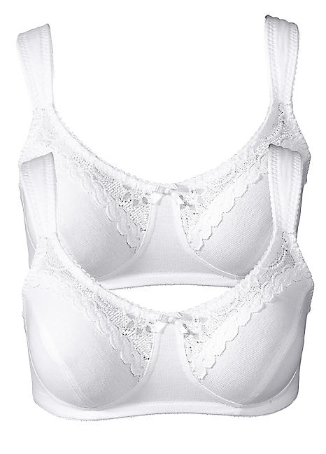 Pack of 2 Padded Shoulder Bras by bonprix | Freemans