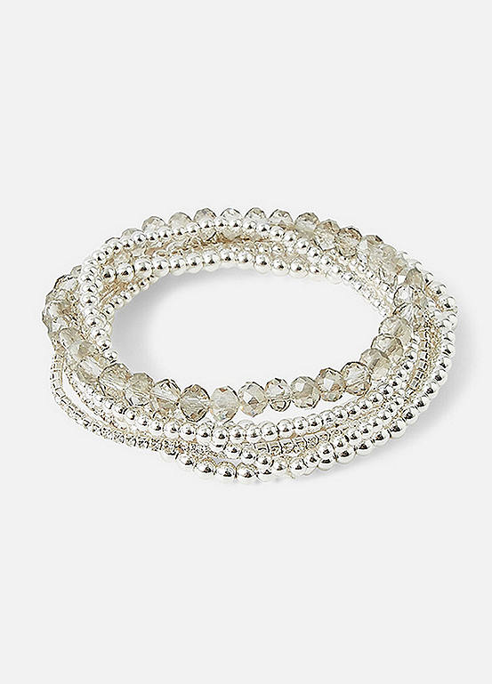 Accessorize Beaded Stretch Bracelets 9 Pack | Freemans