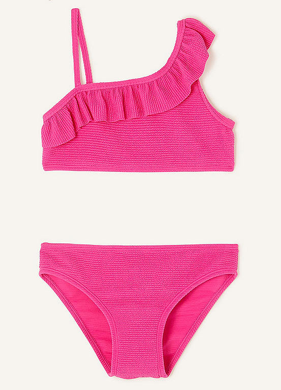Accessorize Kids Asymmetrical Ruffle Bikini Set | Freemans