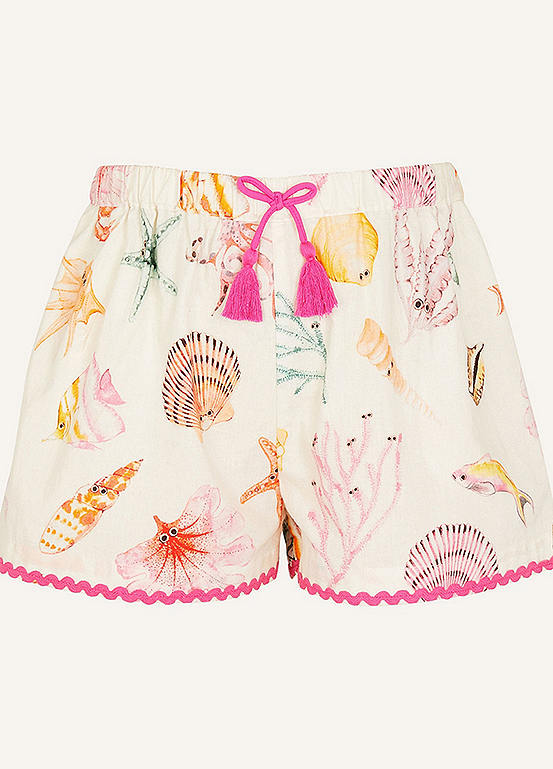 Accessorize Kids Shell & Fish Print Shorts | Freemans