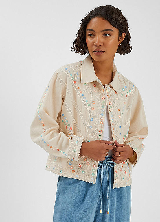 Accessorize Mirror Embroidered Jacket | Freemans