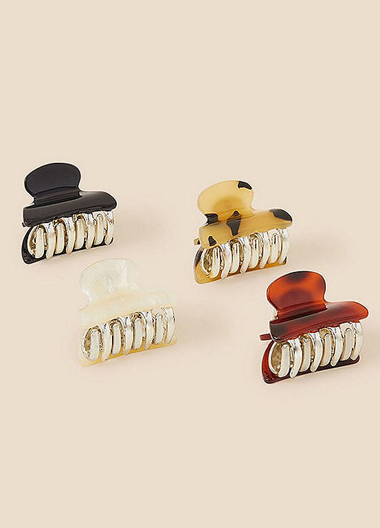 Accessorize Pack of 4 Small Claw Clips | Freemans