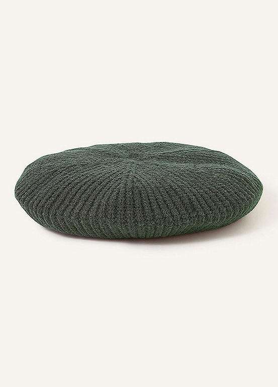 Accessorize Ribbed Knit Beret | Freemans