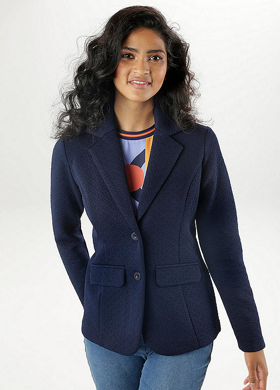Aniston Buttoned Jersey Blazer | Freemans