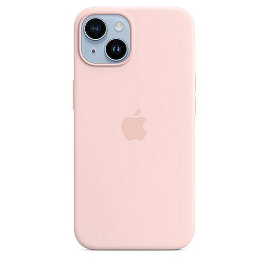 Apple iPhone 14 Silicone Case - Chalk Pink | Freemans