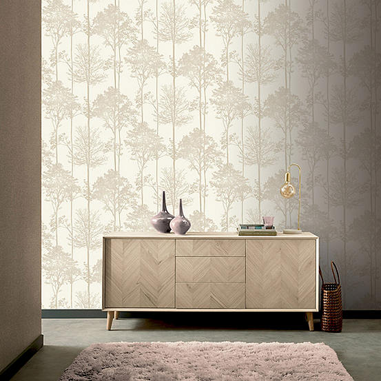 Arthouse Stardust Tree Neutral Wallpaper | Freemans