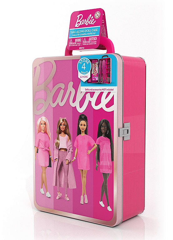 Barbie Glam Metal Wardrobe Trunk Case - Stylish Storage for 4 Dolls ...