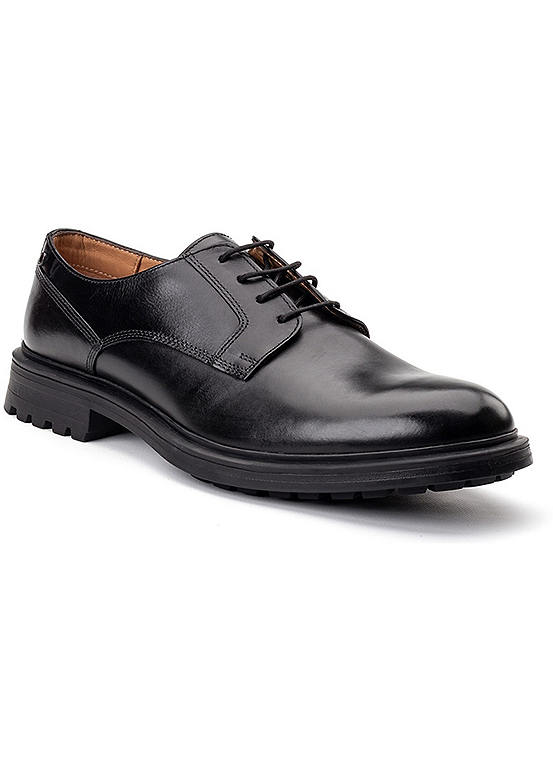 Base London Black Locke Lace-Up Shoes | Freemans