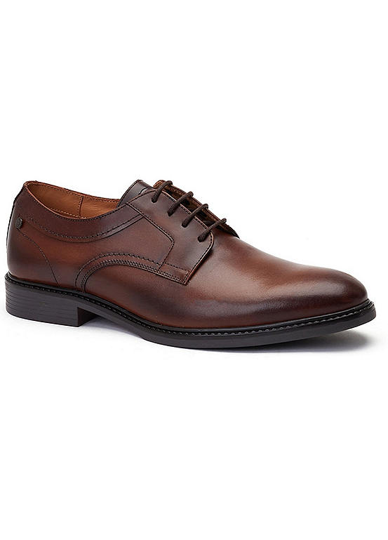 Base London Brown Drake Waxy Shoes | Freemans
