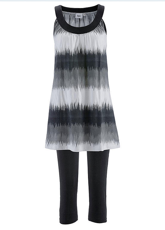 Batik Print Tunic & Leggings by bonprix | Freemans