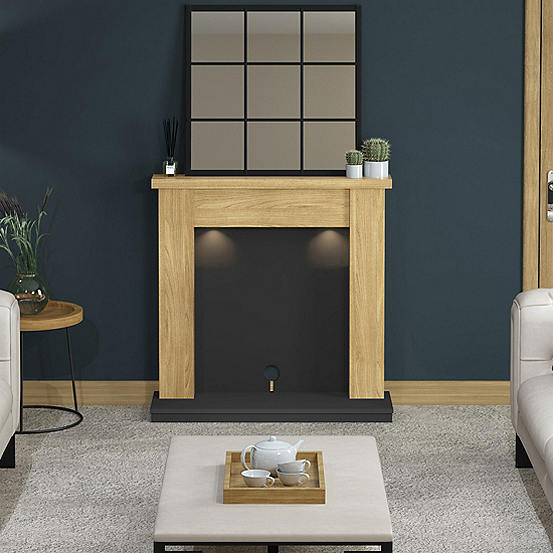 Be Modern Barrowden Timber Inglenook Fire Surround | Freemans