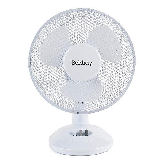 Beldray 9 Inch Desk Fan EH2658SSTK1 - White | Freemans