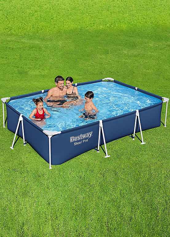 Bestway Steel Pro Rectangle Above Ground Pool 3.00m x 2.01m x 66cm ...