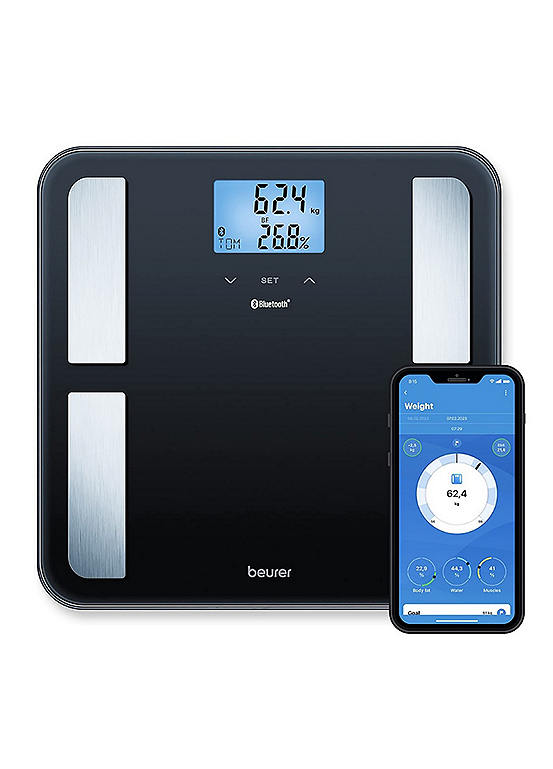 Beurer XL Smart Body Analyser Scale with Bluetooth Connect BF850 ...