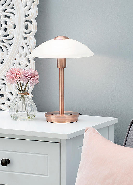 BHS Archie Glass Touch Lamp | Freemans