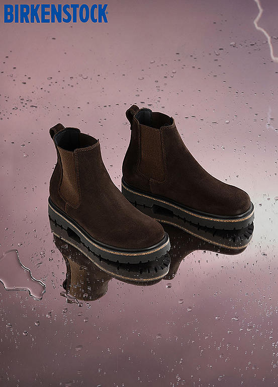 Birkenstock Women’s Highwood Slip On Leve Mocca Chelsea Boots | Freemans