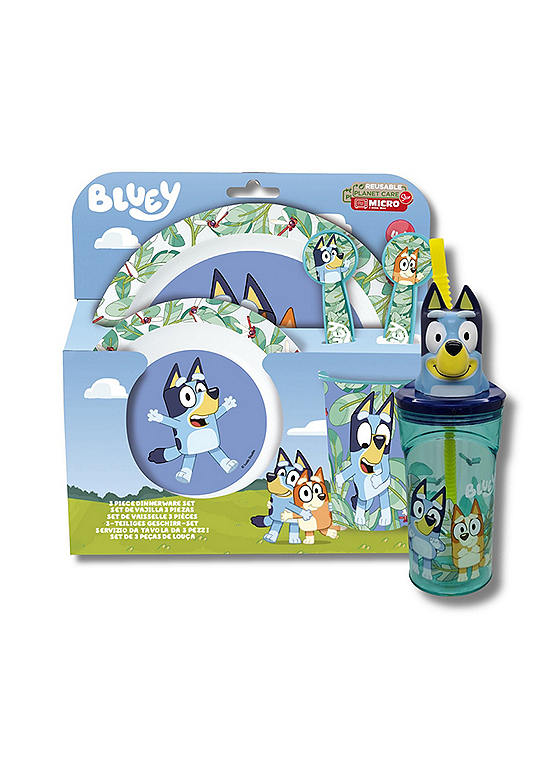 Bluey Kids 6 Piece Micro Dinner Set | Freemans