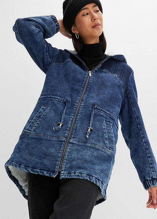bonprix Denim Parka Jacket | Freemans