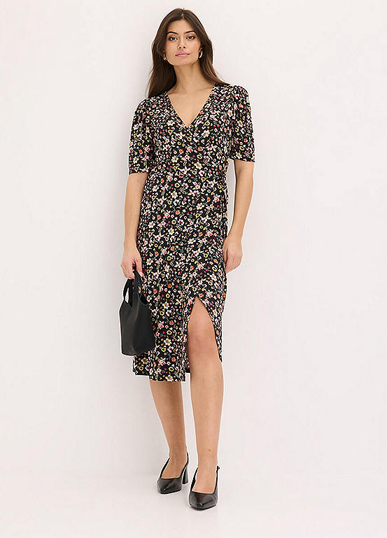 bonprix Floral Print Jersey Midi Dress | Freemans